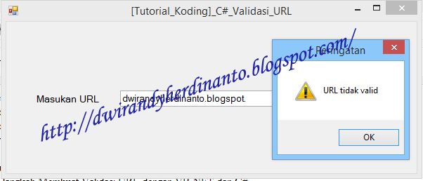 Validasi URL dengan VB.NET dan C# - Tutorial Koding