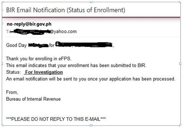 How to Register with the BIR eFPS (eFiling and Payment System) - Ines ...
