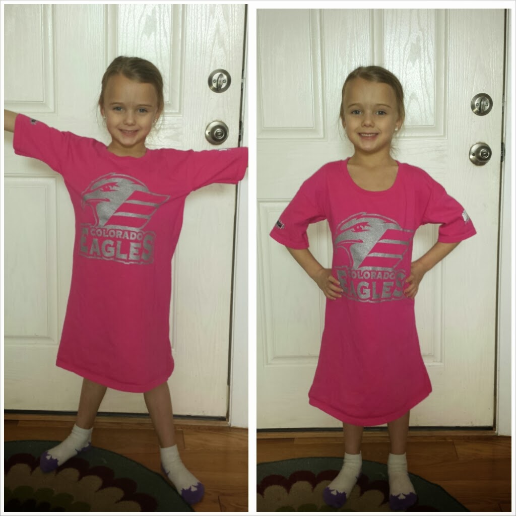 Not Your Average Neighbor: DIY T-Shirt to Little Girl's Nightgown Refashion