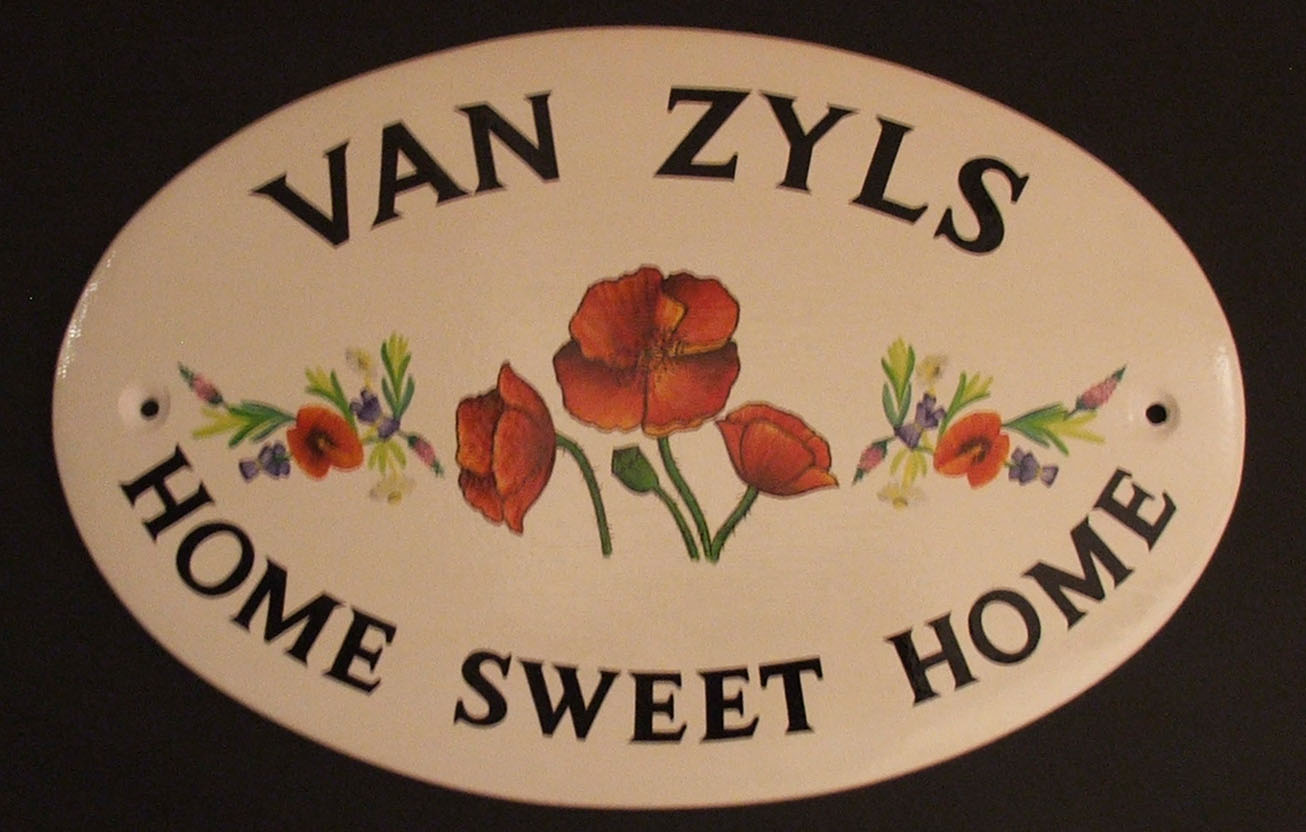 Hand Painted House Signs by Ceramic Art: November 2012