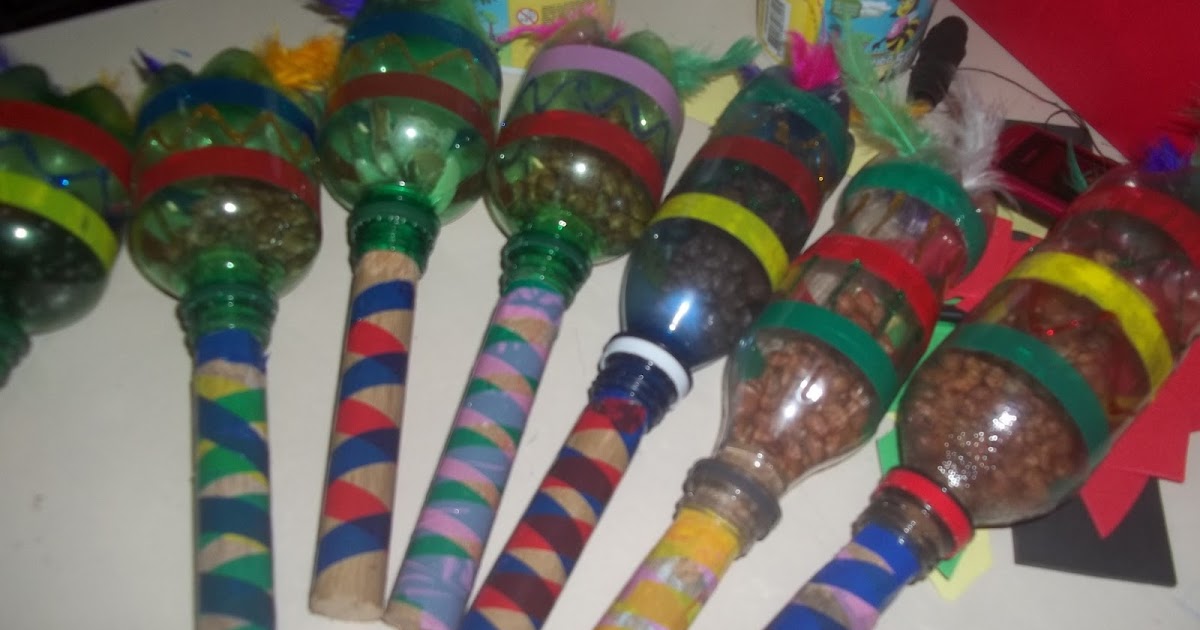 JORNAL R 7ª: Dia do Índio - Modelos de chocalhos com material reciclado.