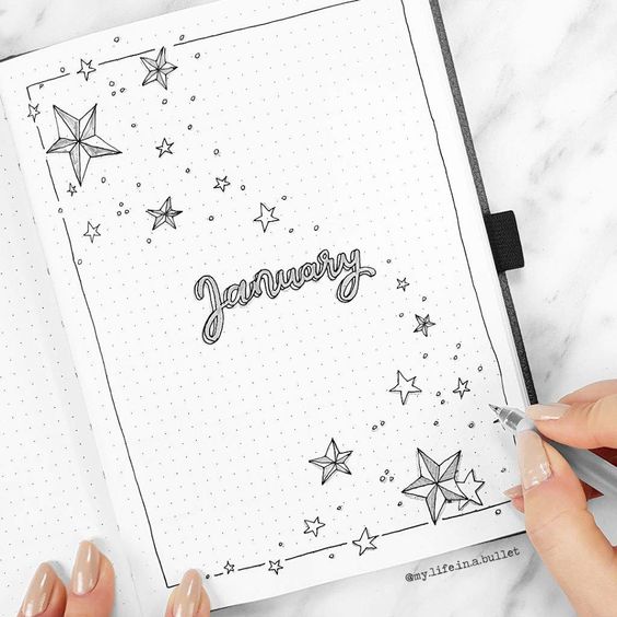 Bullet Journal: 10 ideias de Capas para Janeiro - BLOG ALINE RIBEIRO