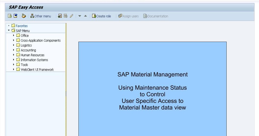 青蛙SAP分享 Froggy's SAP sharing: Material Management - Maintenance Status ...