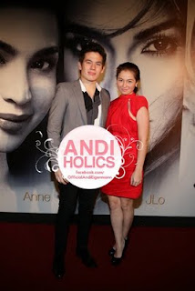 Jake Ejercito and Andi Eigenmann on the red carpet together during L ...