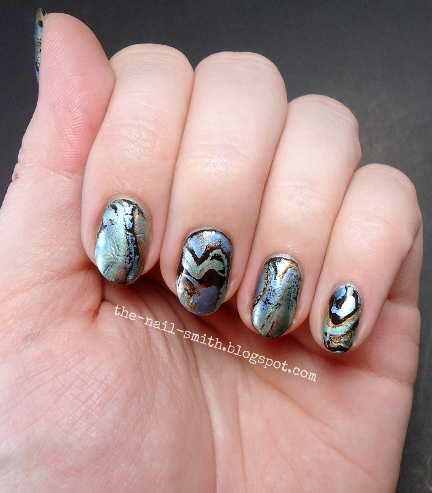The Nail Smith: Abstract Abalone Nails