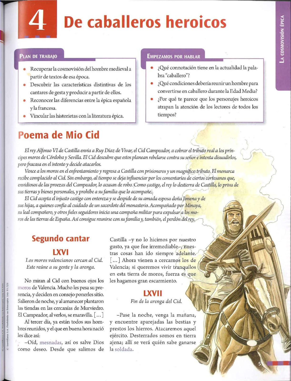 Lengua y Literatura : El Cantar de Mio Cid Lengua y Literatura : El Cantar de Mio Cid