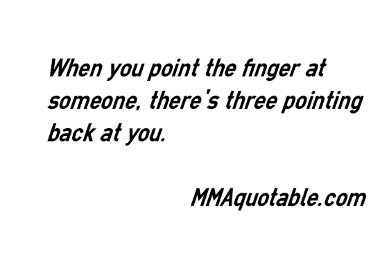 Motivational Quotes with Pictures (many MMA & UFC): When you point the ...