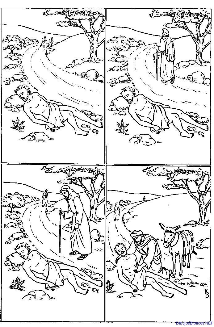 Parabolas Biblicas para colorear ~ Dibujos Cristianos Para Colorear