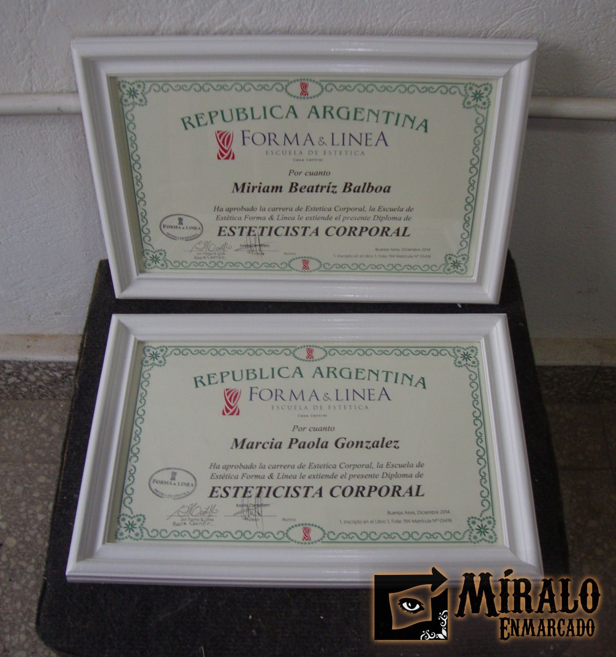 Enmarcamos tus certificados, diplomas y titulo. Tenelos protegidos y ...