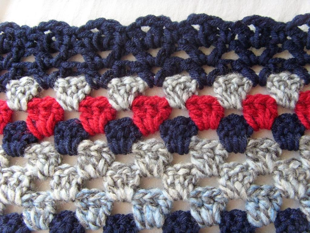 Hekel Idees: Gratis Patroon: Gehekelde Granny Skouerserp.