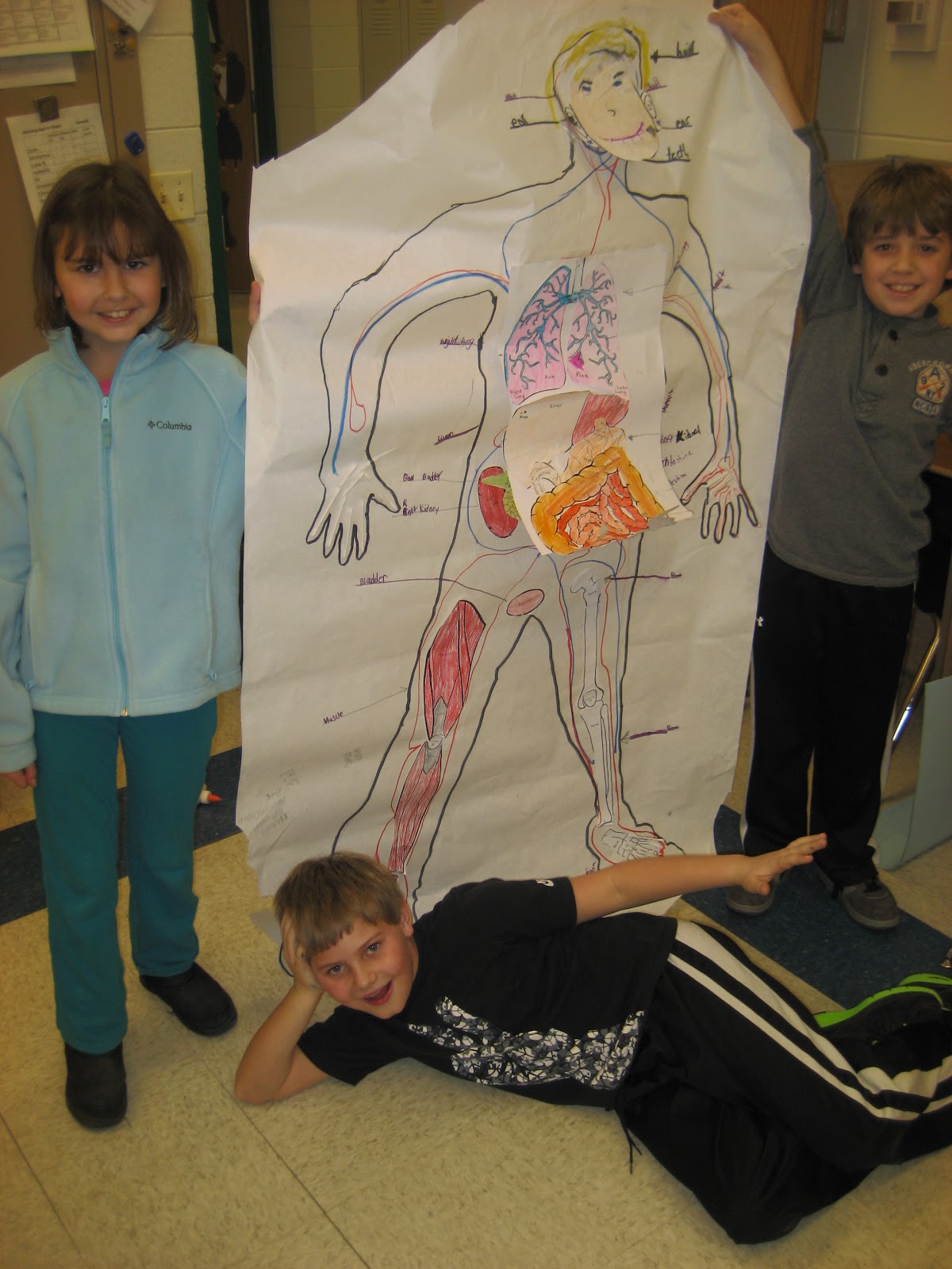 Learning Adventures in the Big Third Grade: Human Body Projects