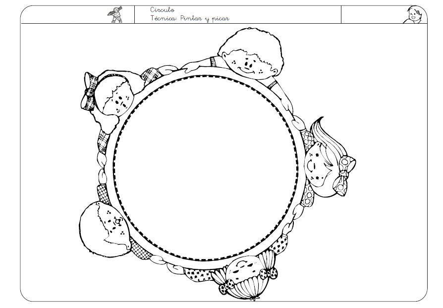 Ficha del circulo para colorear - Imagui
