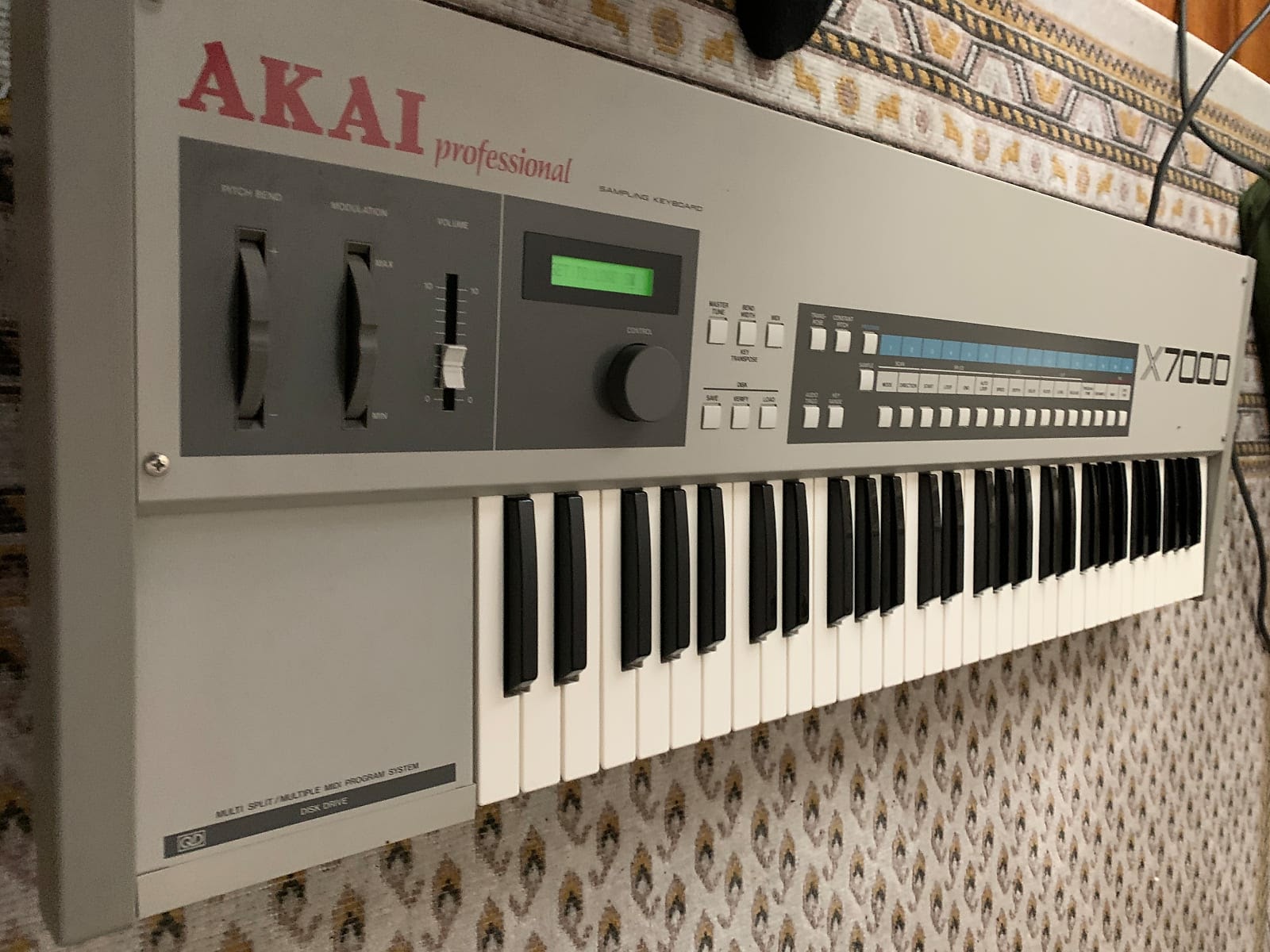 MATRIXSYNTH: Akai X7000 Sampling Keyboard w/ Extras