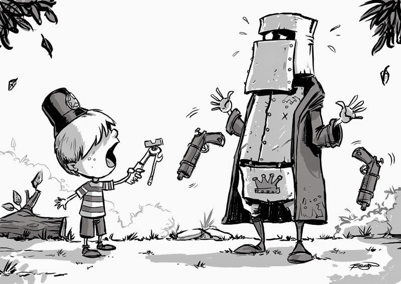 From Above comic book: Sketch of the day 13 - Ned Kelly