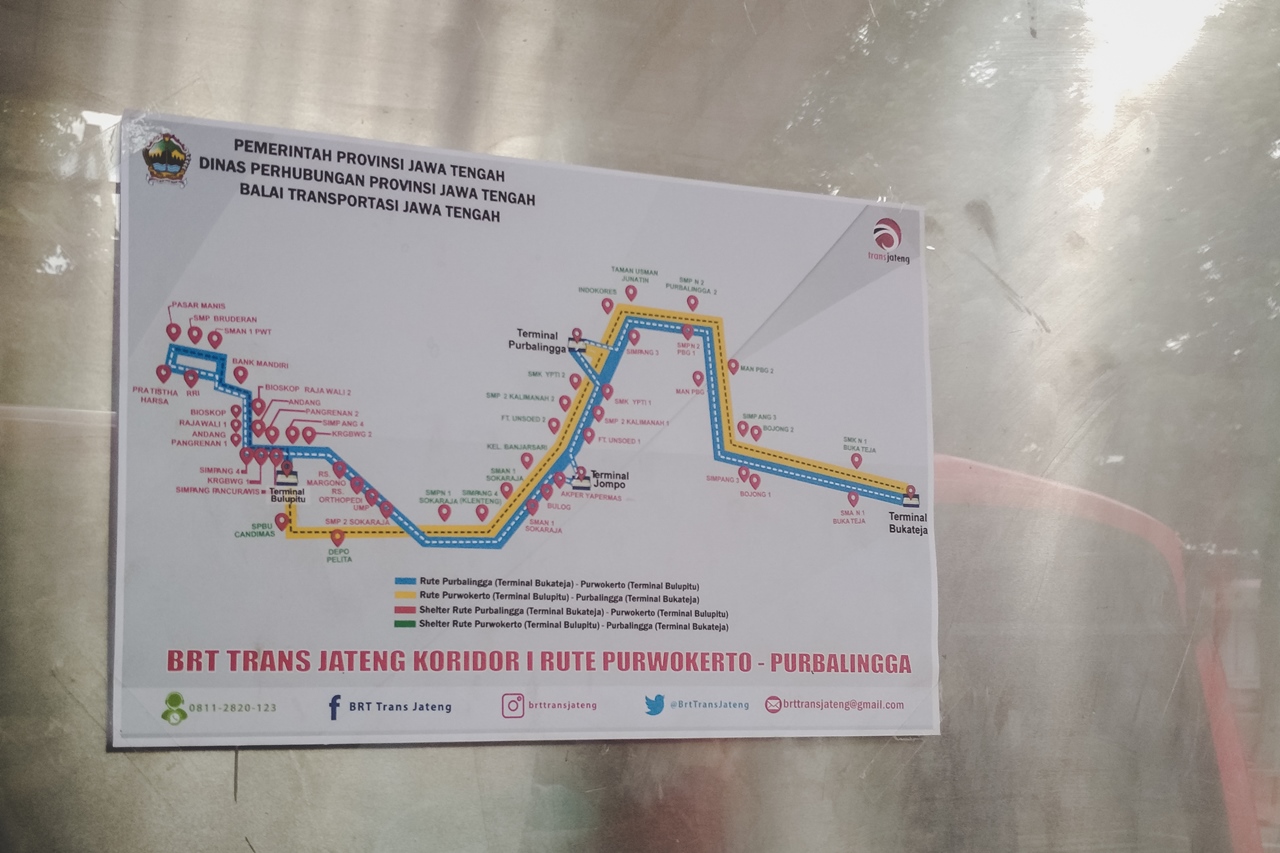 Menjajal Transportasi BRT Trans Jateng Koridor 1 Puwokerto - Purbalingga