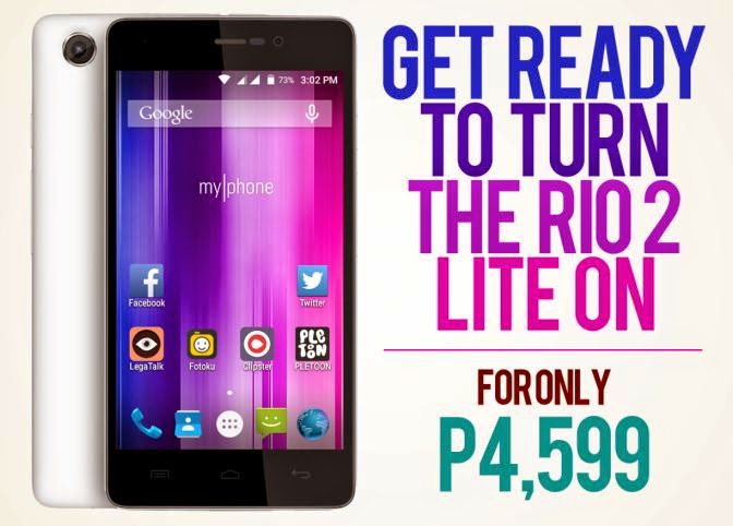 MyPhone Unveiled RIO 2 Lite, Quad Core Lollipop for Php4,599