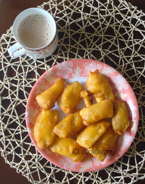 Cook like Priya: Vazhakkai Bajji | Raw Banana Fritters | Indian Fried ...