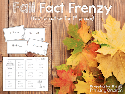 Fall Fact Frenzy {Fact Practice Freebie} - Owl-ways Be Inspired
