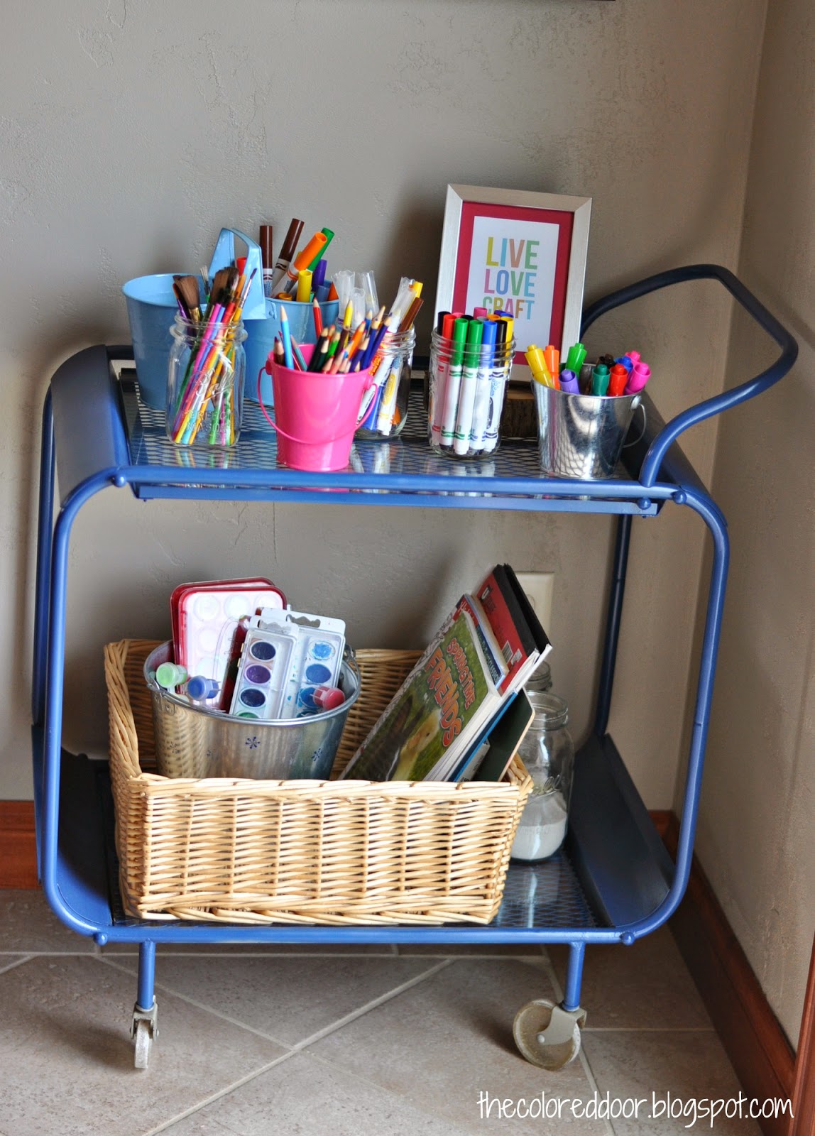 the colored door: Kids Craft Cart