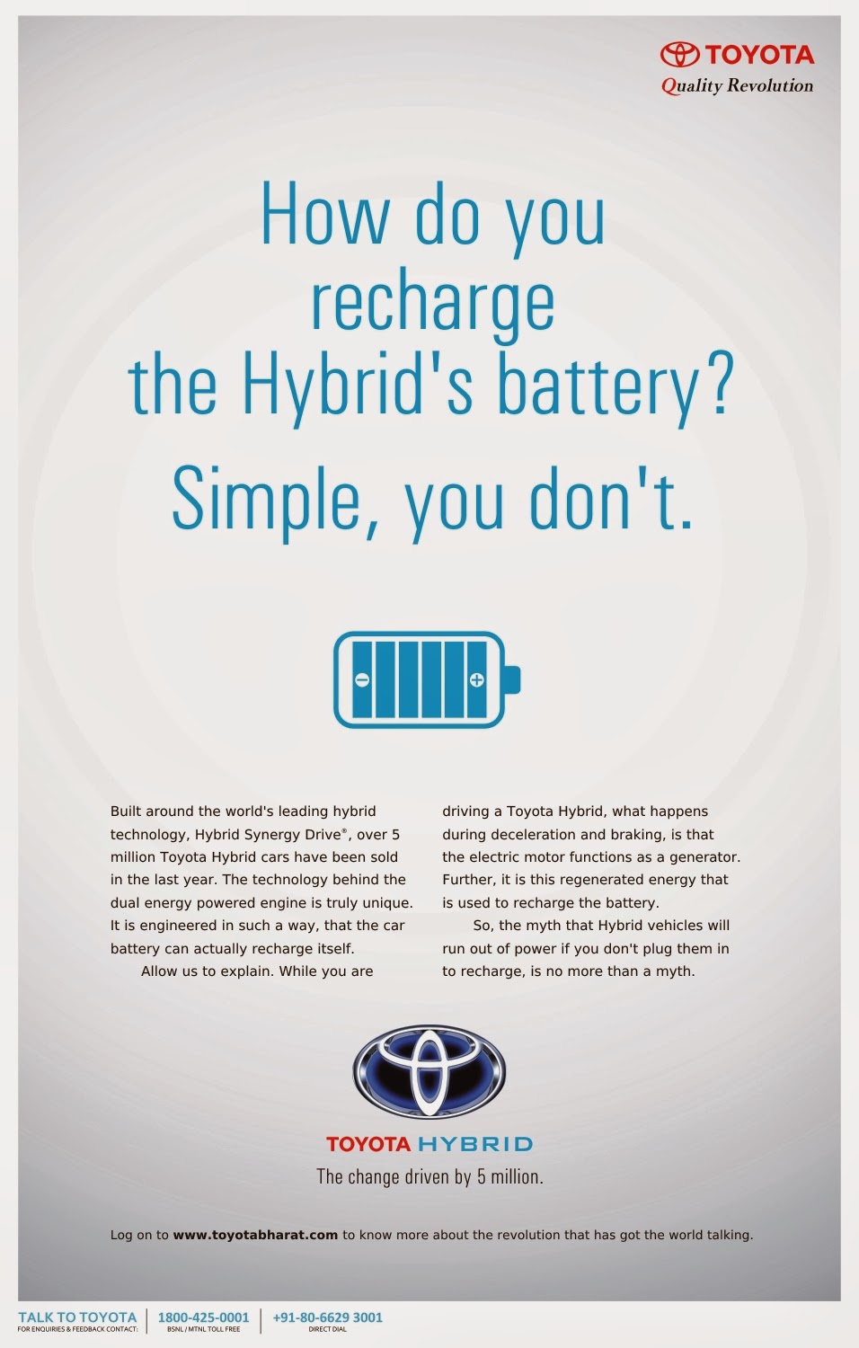 The works: Toyota Camry Hybrid (factual ads)