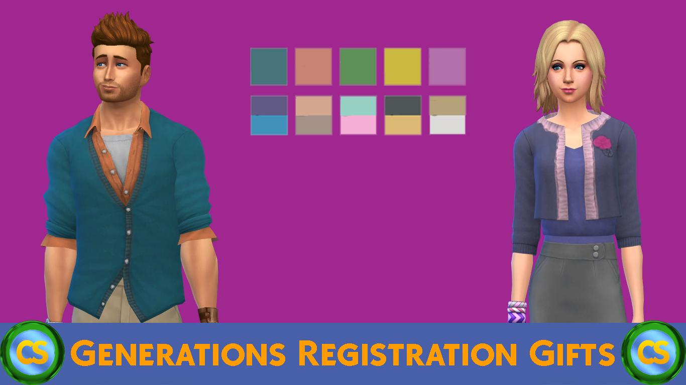 Generations Registration Gifts (3 to 4) ~ Cepzid Sims