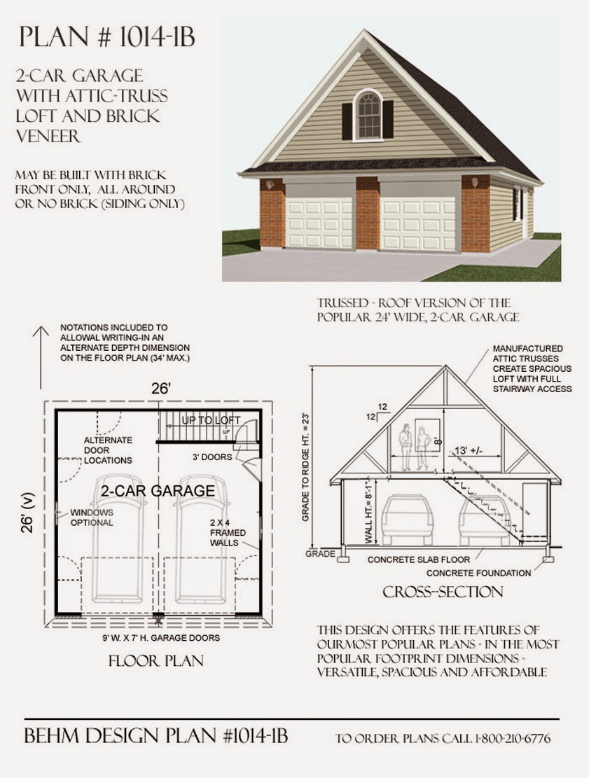 Garage Plans Blog - Behm Design - Garage Plan Examples: Garage Plan ...
