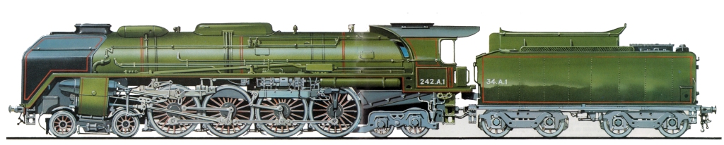 LOCOMOTORAS: 242.A1 4-8-4 (Vapor)