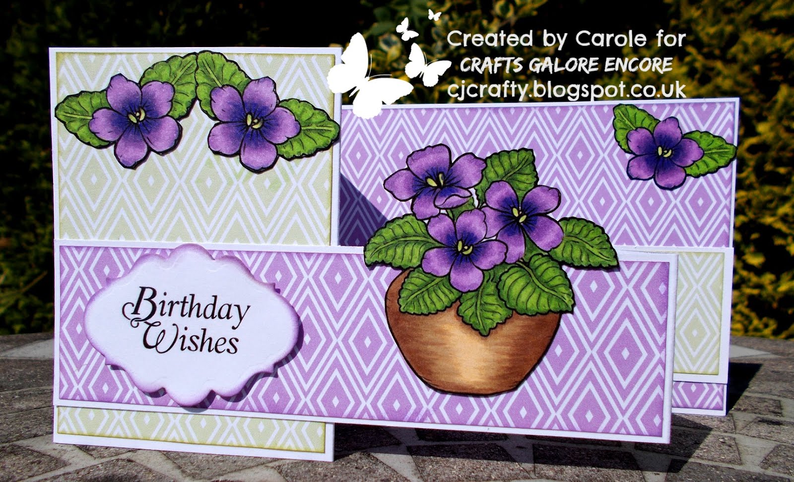 Craftilicious Creations: * Crafts Galore Encore: Violets