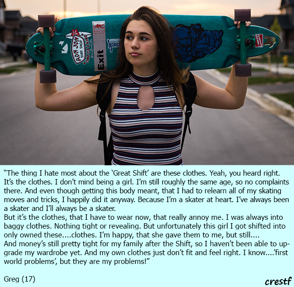 CrestF TG Captions: Humans Of The Great Shift