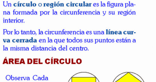 AREA DEL CIRCULO FORMULA EJEMPLOS Y EJERCICIOS RESUELTOS