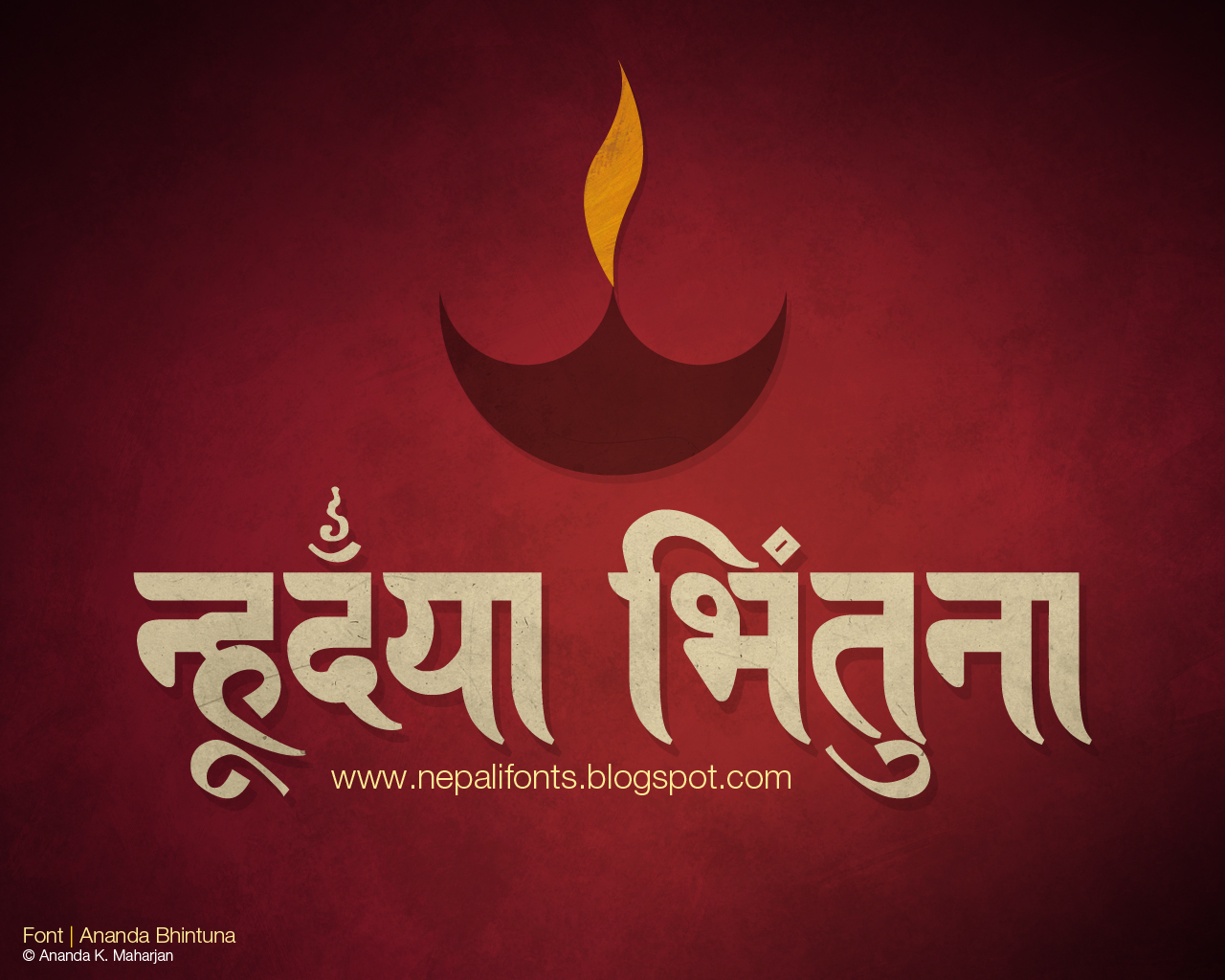 New Nepali Fonts: Happy Tihar 2012 and Nepal Sambat Nhoodaya Bhintuna 1133