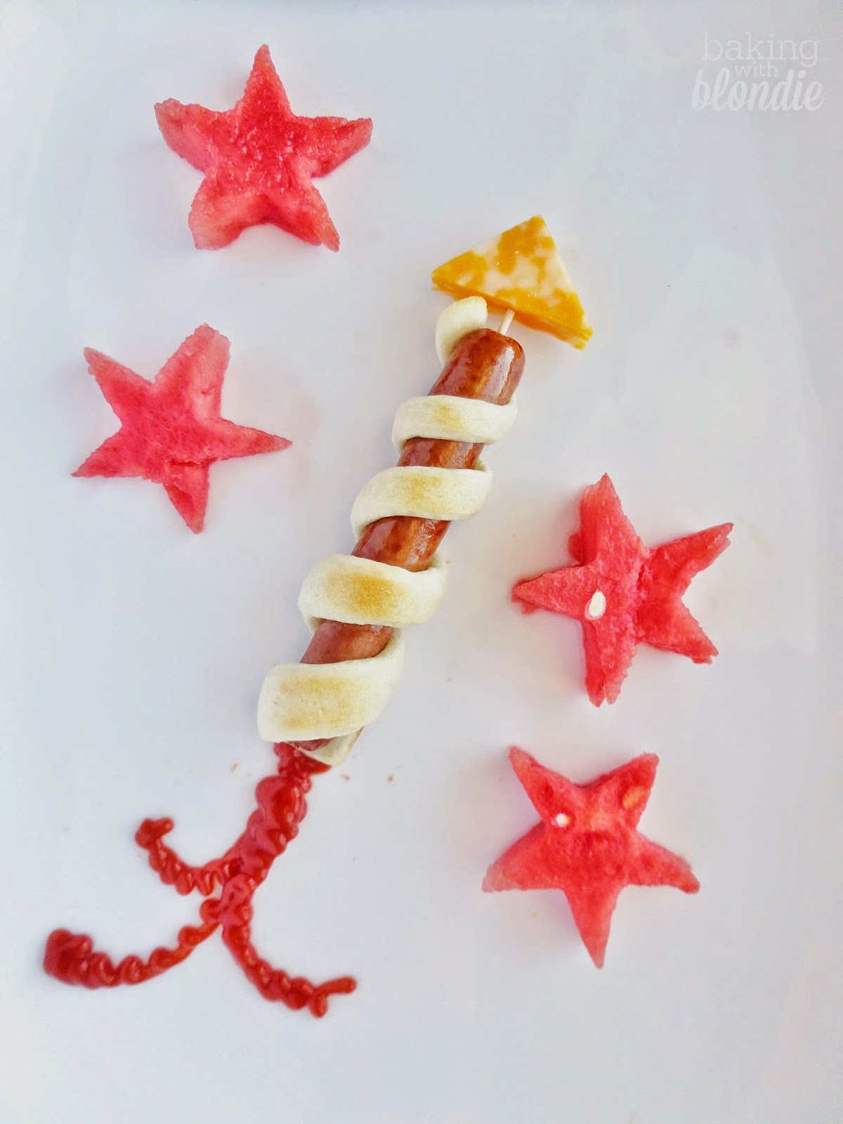 Easy Fourth of July Recipe - Firework Pigs-in-a-Blanket