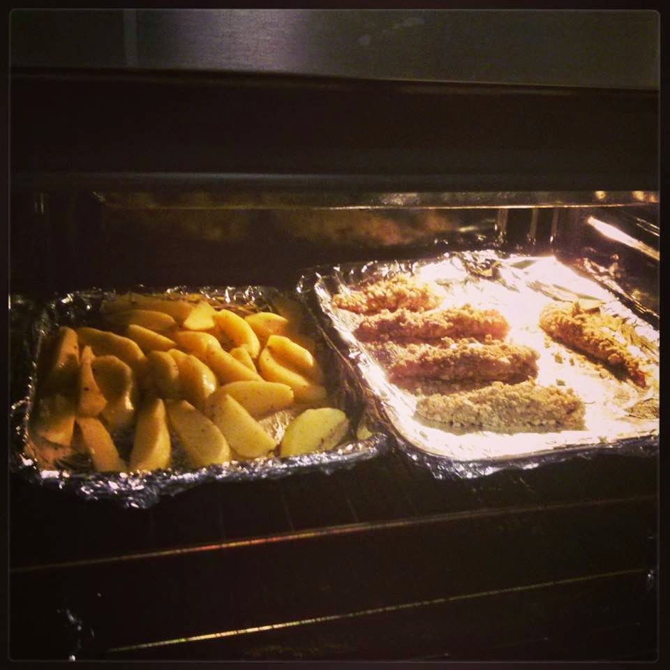 Chicken Schnitzel and Homemade Chips | Food and Other Loves