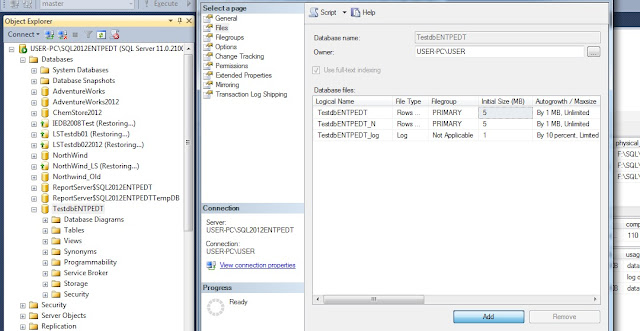Ashok Kumar SQL Development and DBA Adminstrations Techi Blog : How to add database file to a ...