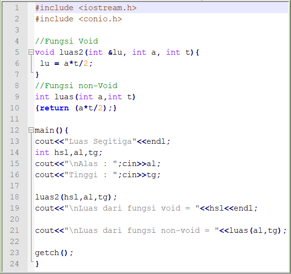 Dunianya anak sekolahan: Pembahasan dan Istilah dalam 'Fungsi' Pada C++