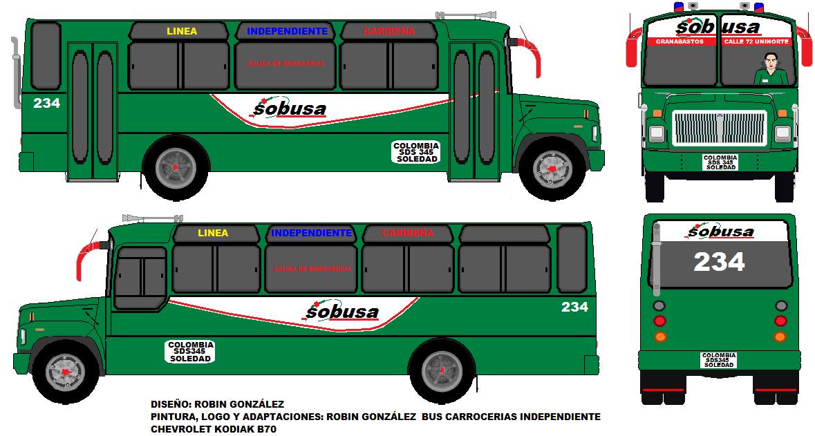 Diseños de buses de Barranquilla