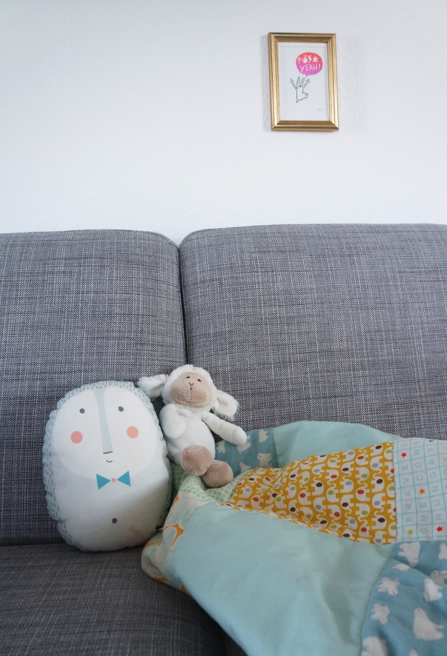 Geschwister Gezwitscher: Baby-Kuschel-Patchworkdecke nähen