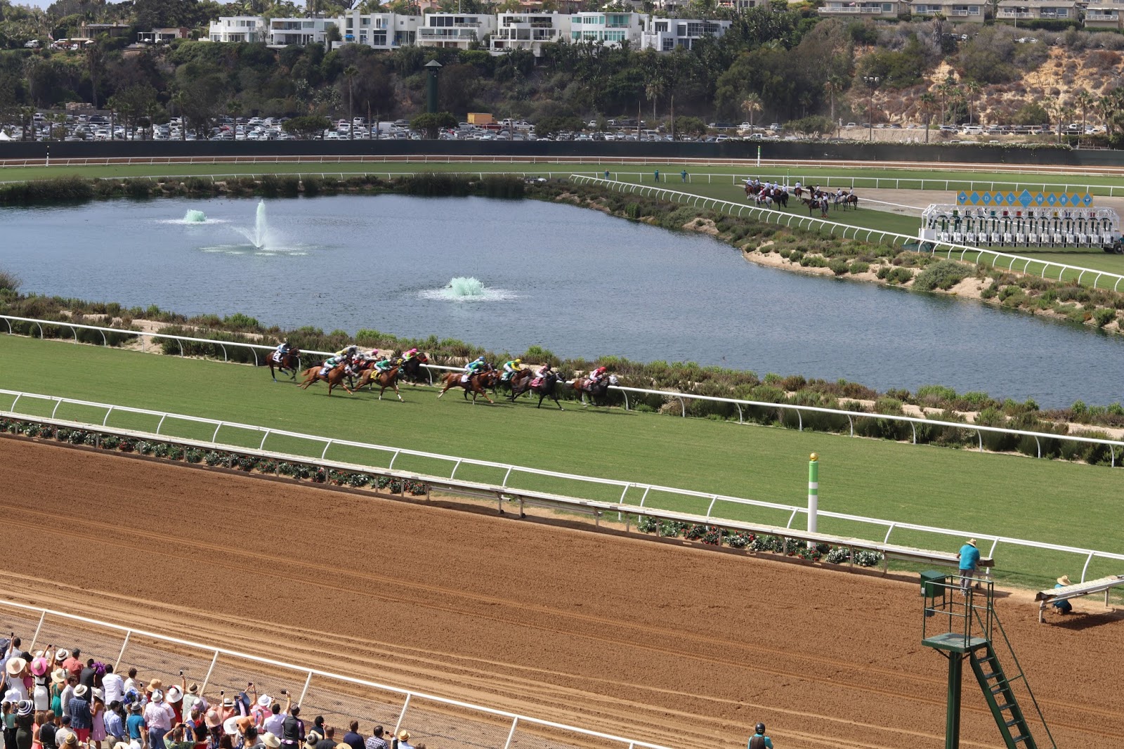 Midi White Dress for Opening Day Del Mar - Lil bits of Chic