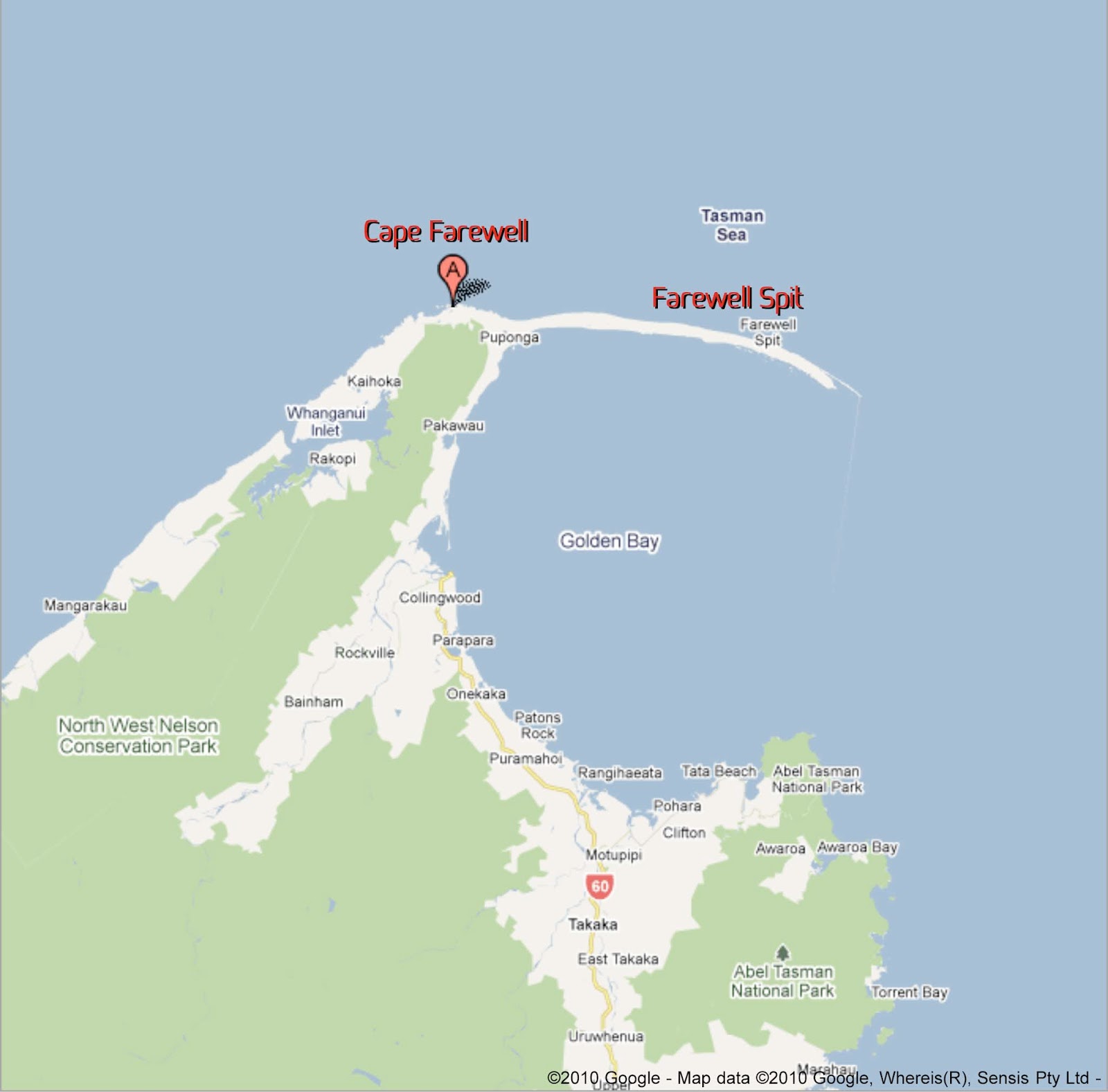 Un planeta lleno de islas: Farewell Spit, un banco de arena de 30 km de ...