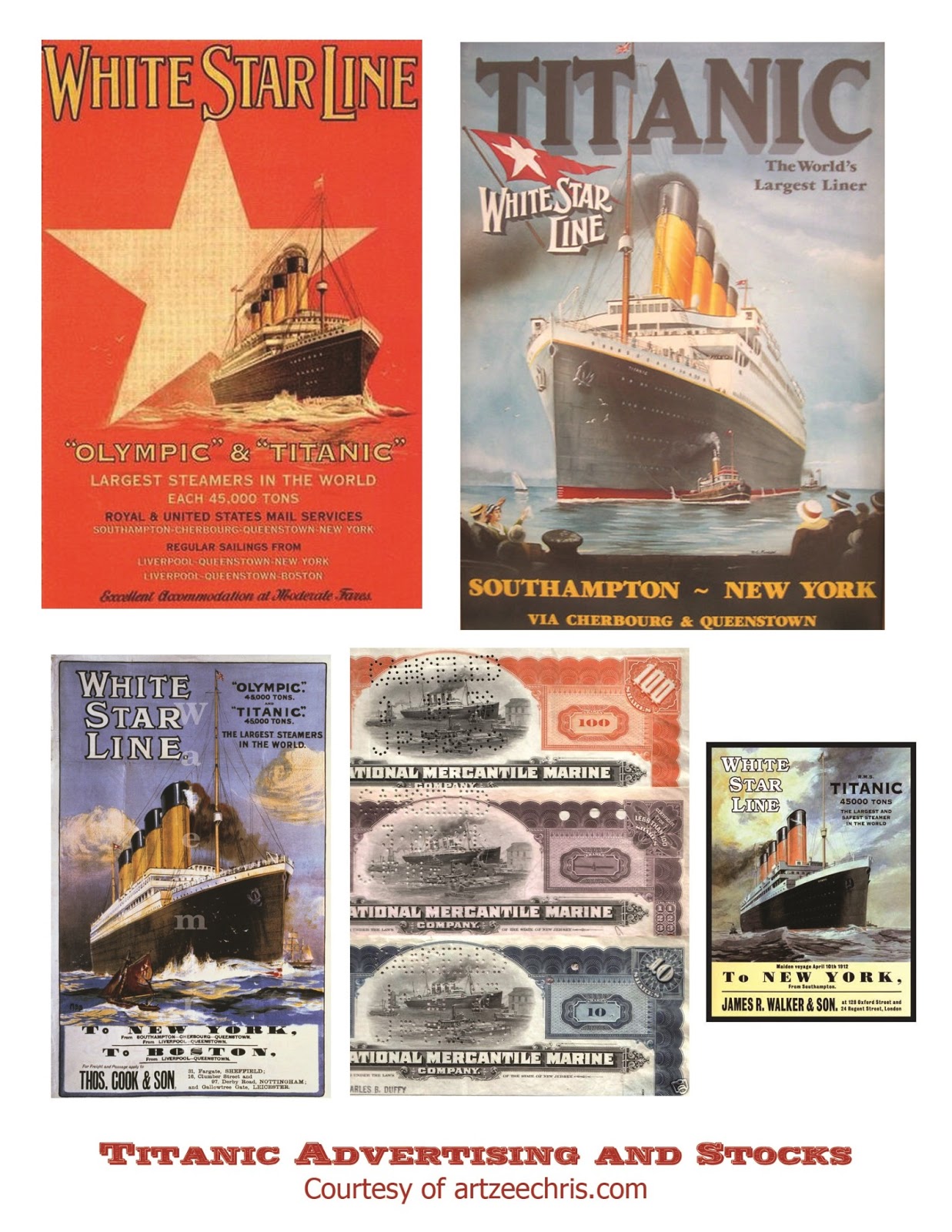 The Artzee Blog: Titanic Advertising and Stocks Printable