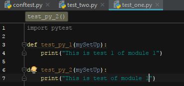pytest : Sharing a fixture across tests in a module