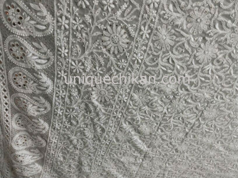 Lucknowi Chikankari Anarkali, Lucknowi Chikankari Saree, Lucknowi ...