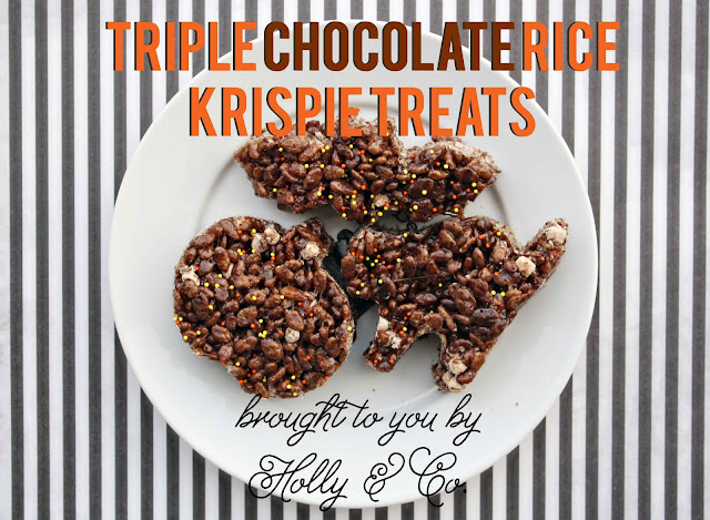 Triple Chocolate Rice Krispie Treats - The Humbert House