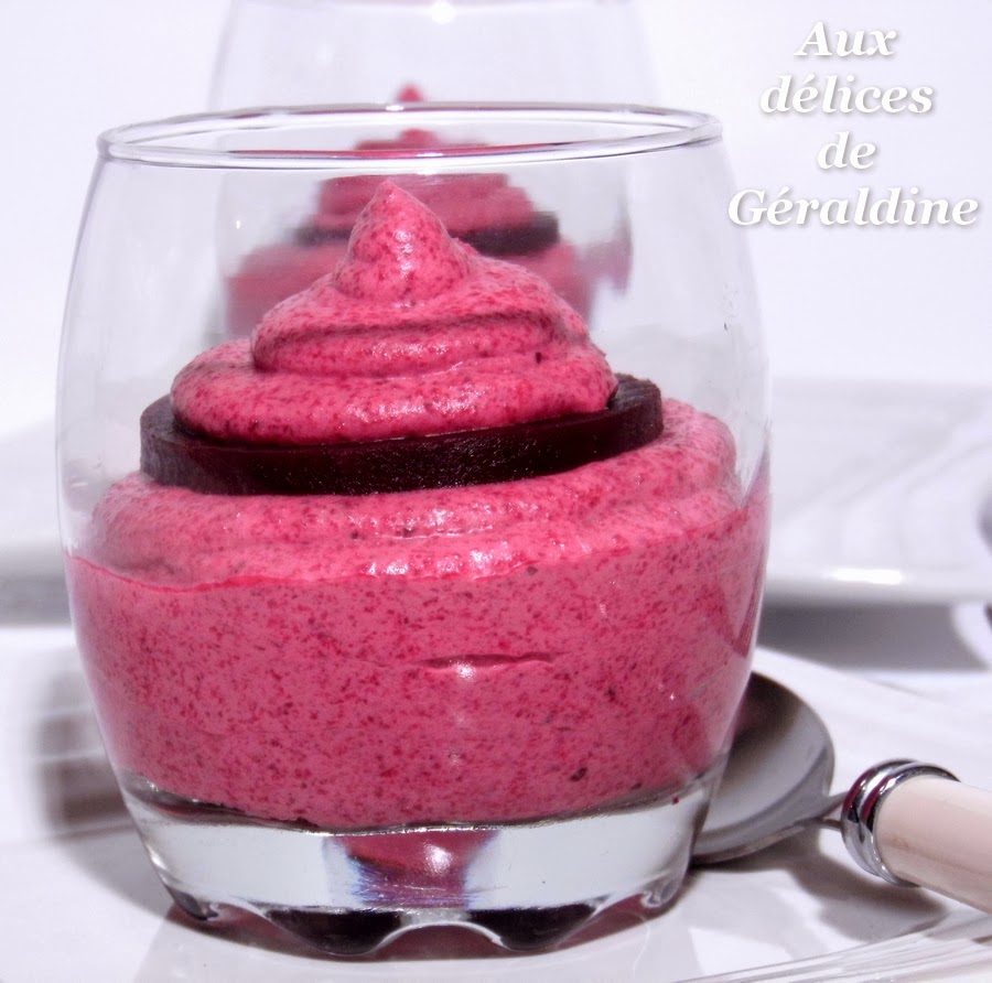 Aux délices de Géraldine: Mousse de betterave au mascarpone