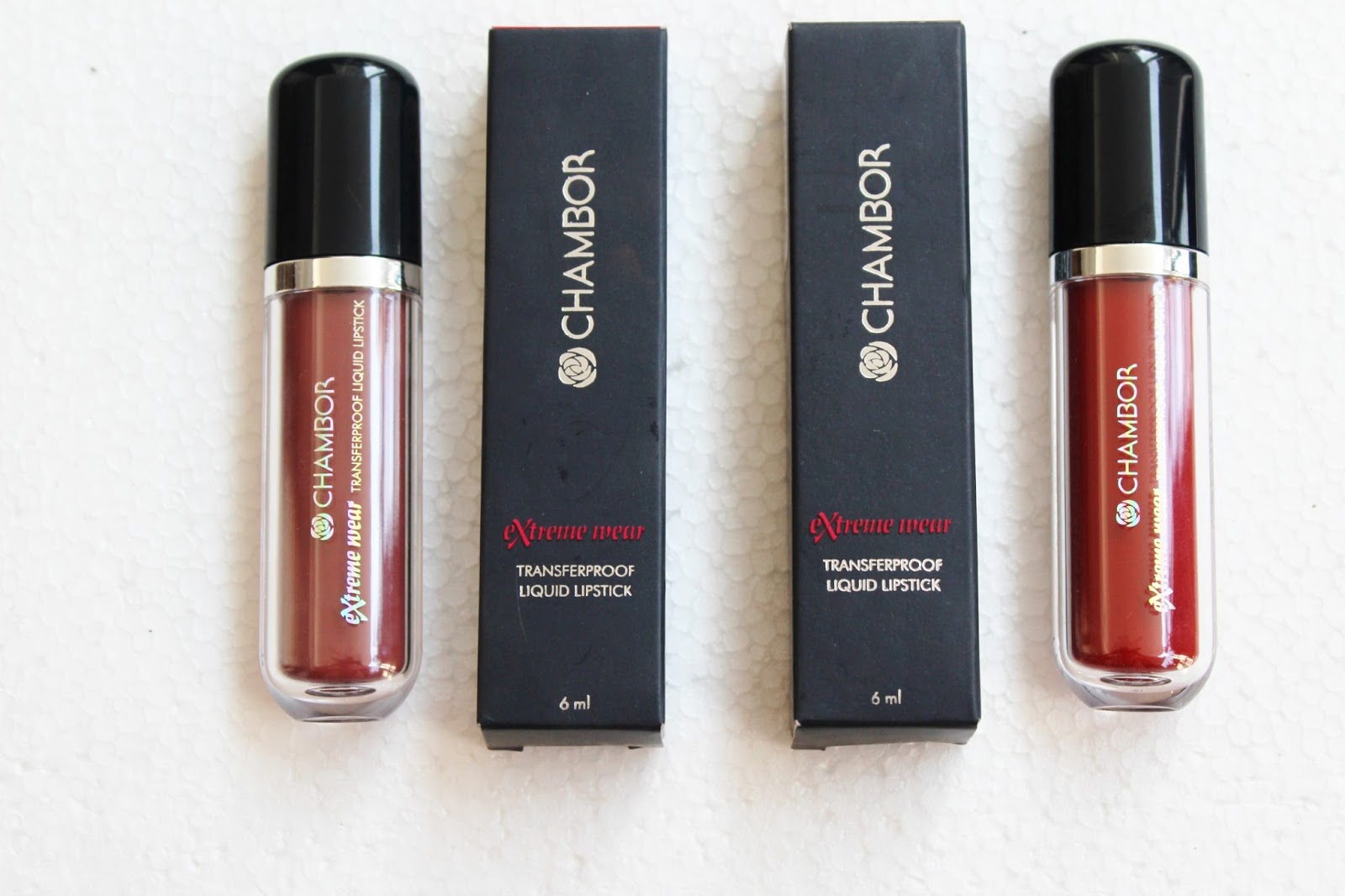 REVIEW: Chambor extreme wear shade 482 and 432 transfer proof liquid ...