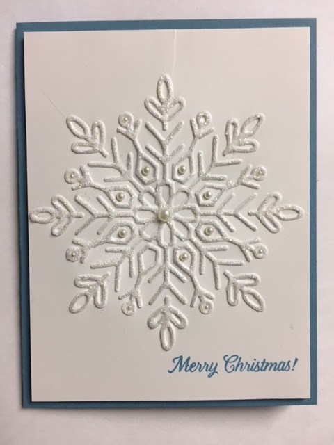 My Creative Corner!: Merry Patterns, Snowflake Embossing, Christmas Card