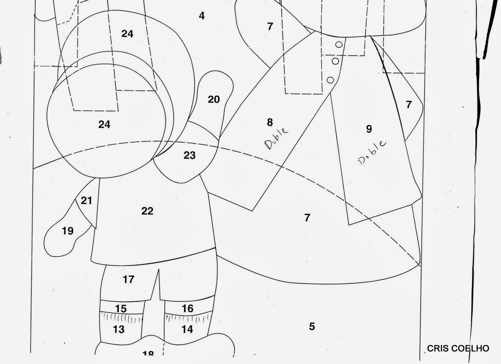 Moldes de Patchwork para imprimir | Molde para imprimir