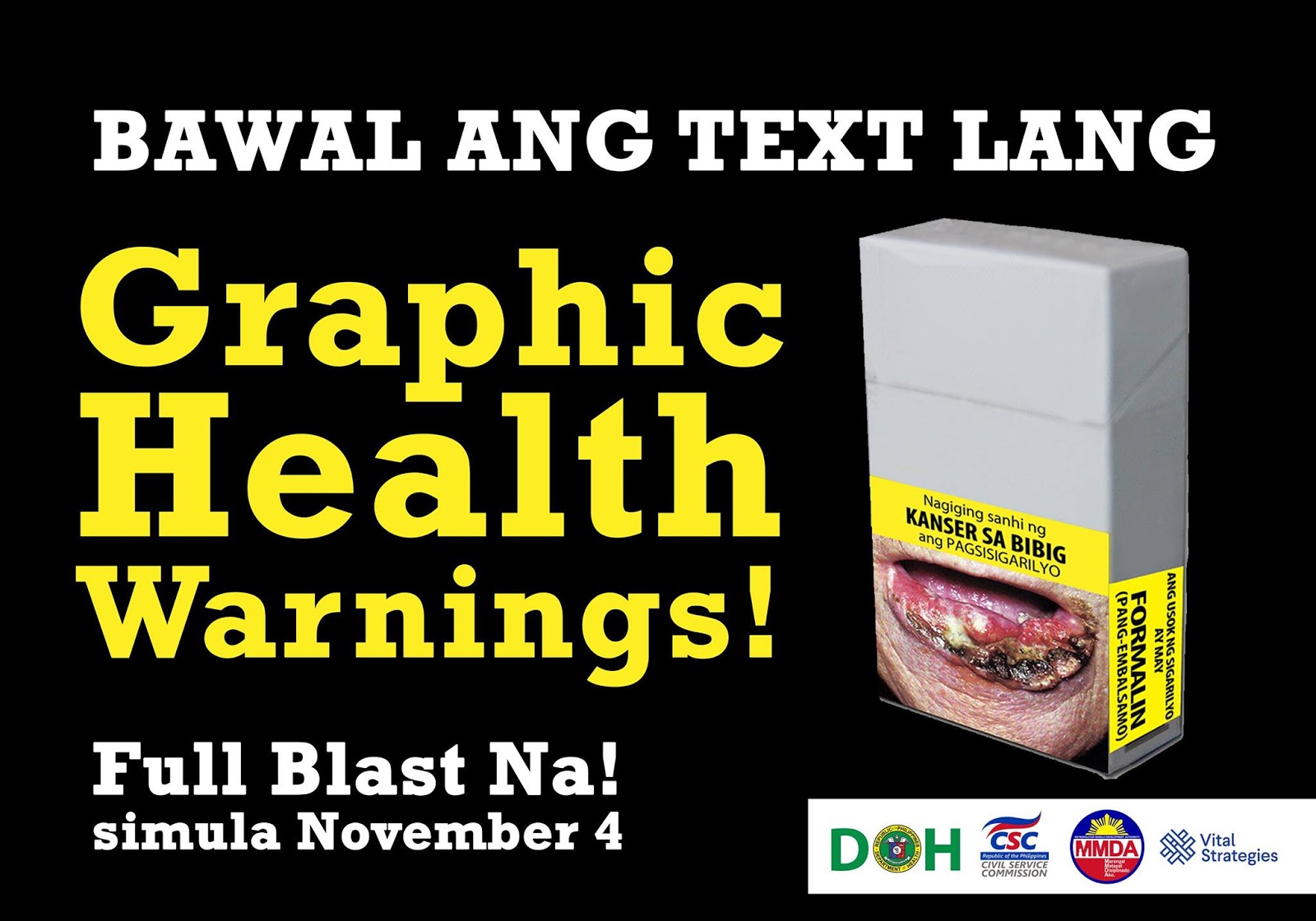 DOH warns against violations of the Graphic Health Warning Law