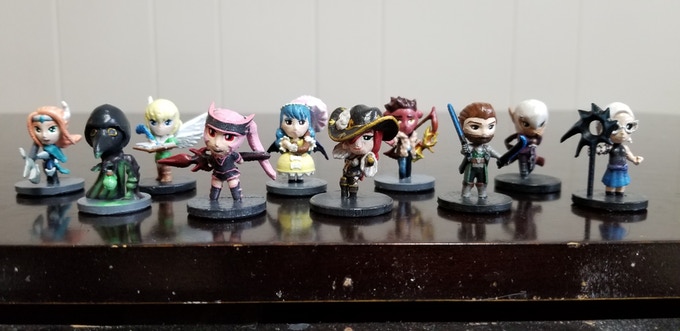 Tabletop Fix: Hyper Miniatures - Chibi Anime Minis Starter Pack Kickstarter
