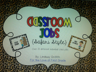 For the Love of First Grade: Student Jobs in the Classroom